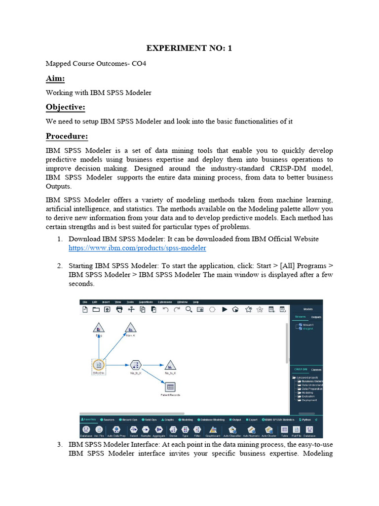 Exp - 1 | PDF | Spss | Data