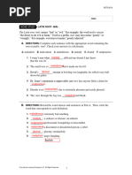 Structured Mal Root Words List | PDF