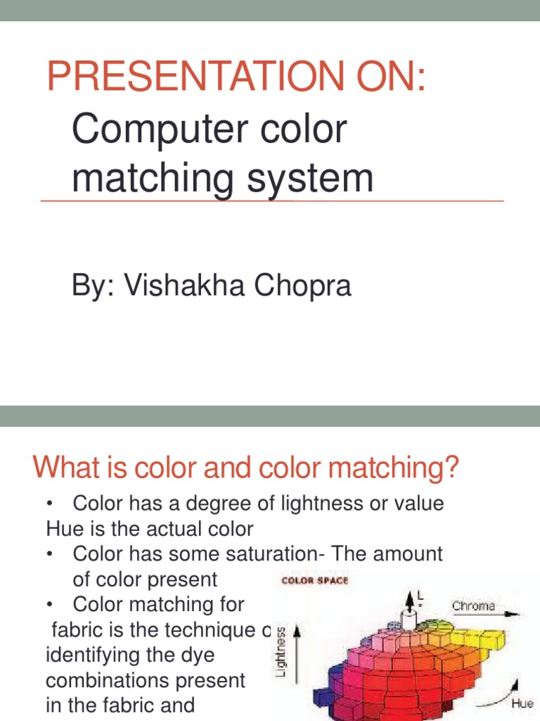 Ccms | PDF | Spectrophotometry | Pigment