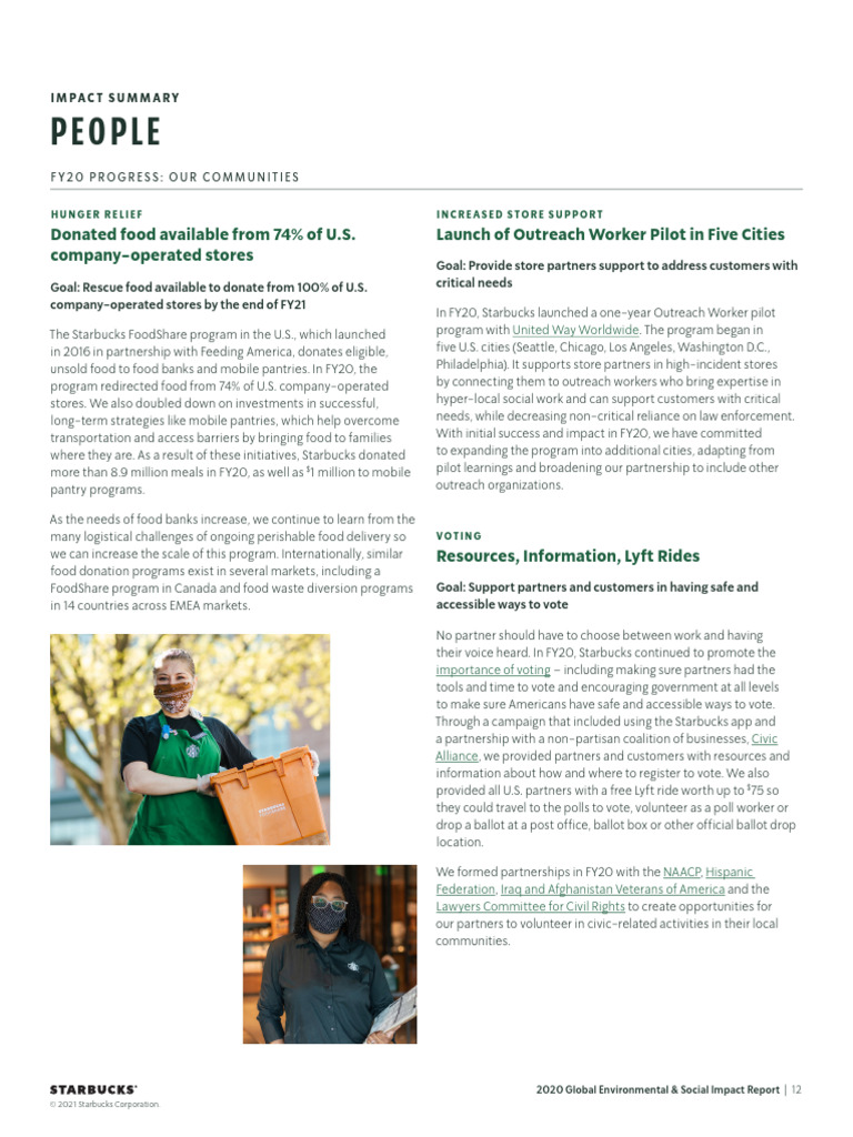 Tinywow Starbucks 2020 Global Environmental and Social Impact Report ...