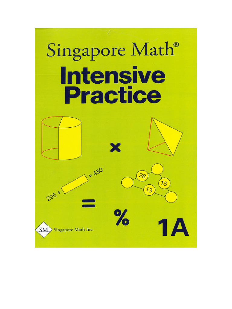 Singapore Math Intensive Practice Primary 1A (1) | PDF