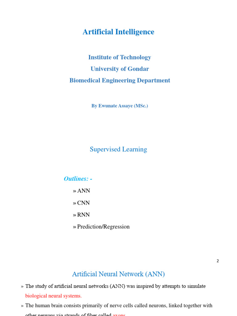 AI Chapter 3 Part 4 | PDF | Artificial Neural Network | Linear Regression