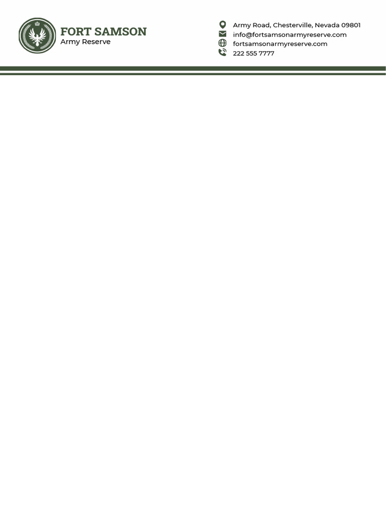 Army-Letterhead-Template | PDF