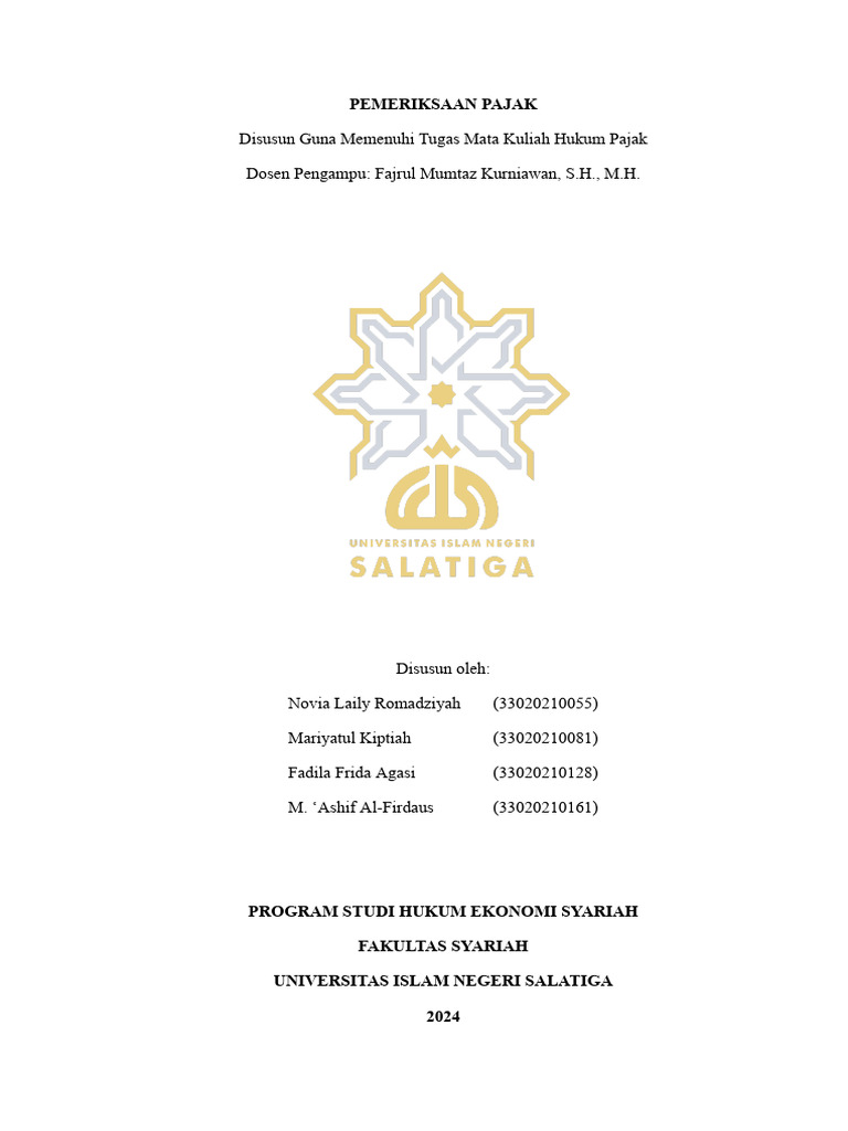Kel.7 - HES A - PEMERIKSAAN PAJAK | PDF