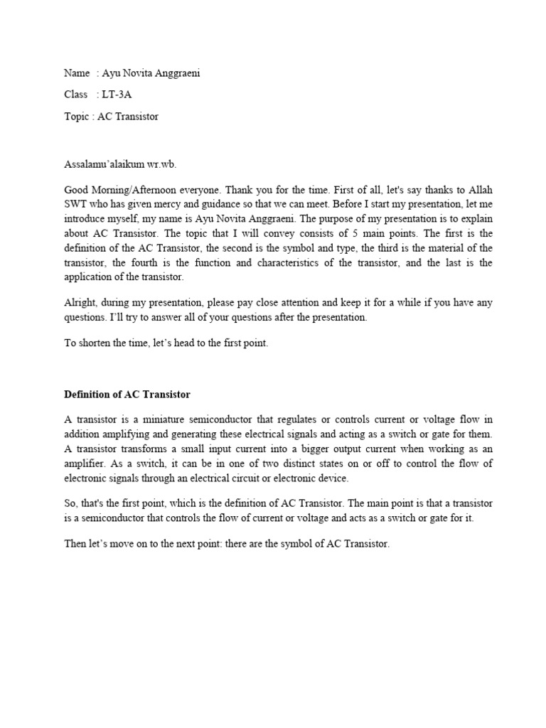 LT3A_06_Ayu Novita Anggraeni_English Script Topic 4 (AC Transistor ...