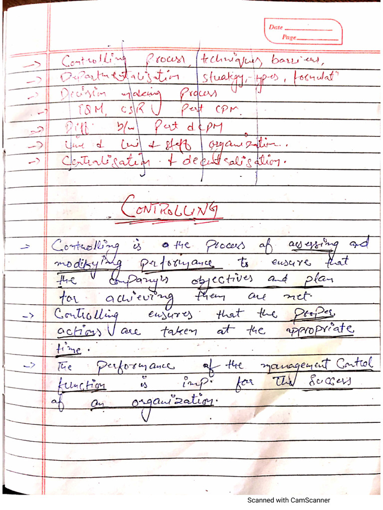 Controlling Unit 4 - 1 | PDF