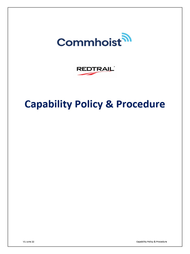Capability Policy | PDF | Employment | Mentorship