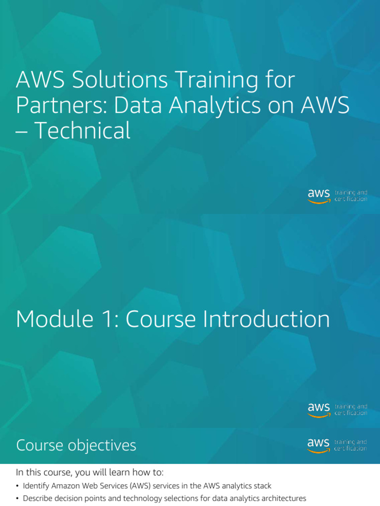 AWS Data Analytics - Technical - Student | PDF | Amazon Web Services | Data Warehouse