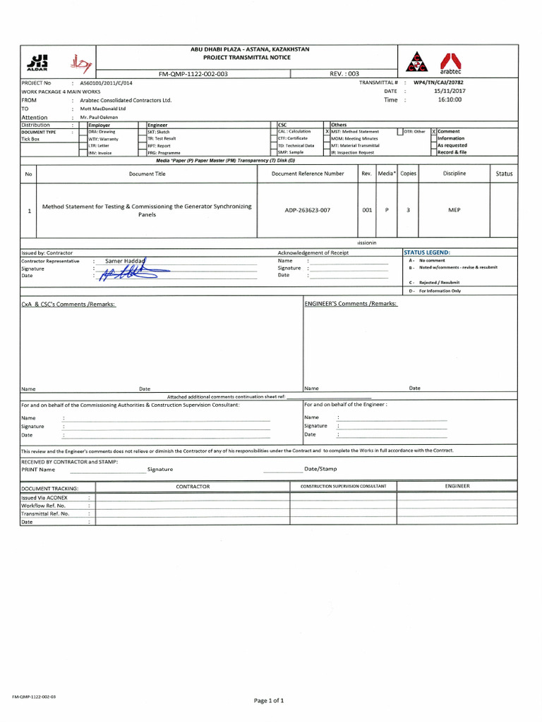 ADP-263623-007 R1 Generator Synchronizing Panels (C) | PDF | Personal ...