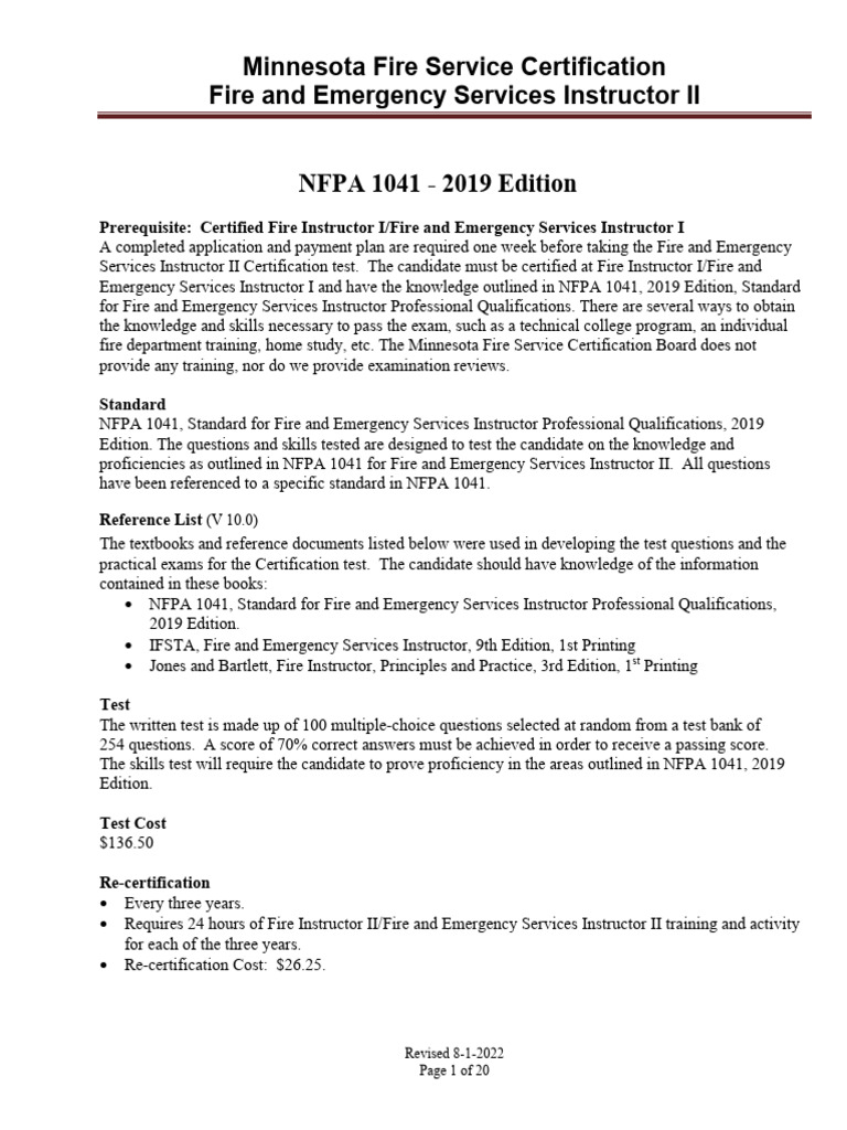 NFPA- 1041-Instructor II | Download Free PDF | Lesson Plan ...