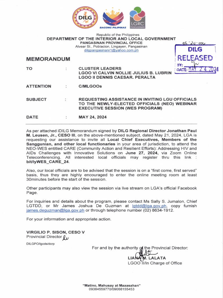 Invitation to NEO-WES Webinar on HIV/AIDS | PDF | Lentiviruses ...