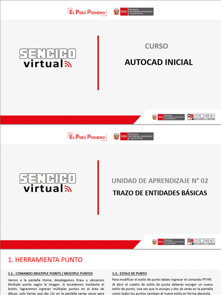 Ua2 - Trazo de Entidades Básicas - Aprobado | PDF