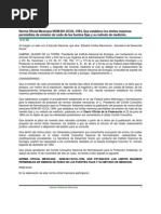 NORMA Oficial Mexicana NOM-113-SSA1-1994, Bienes y Servicios