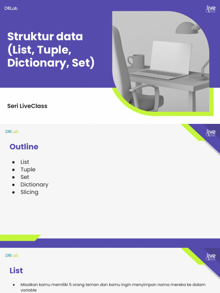 Part 3 Struktur Data List Tuple Dictionary Set Pdf