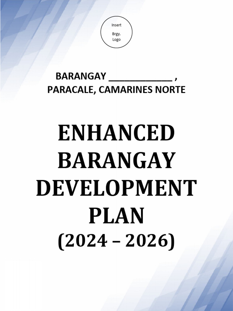 Enhanced Barangay Development Plan 2024-2026 | PDF