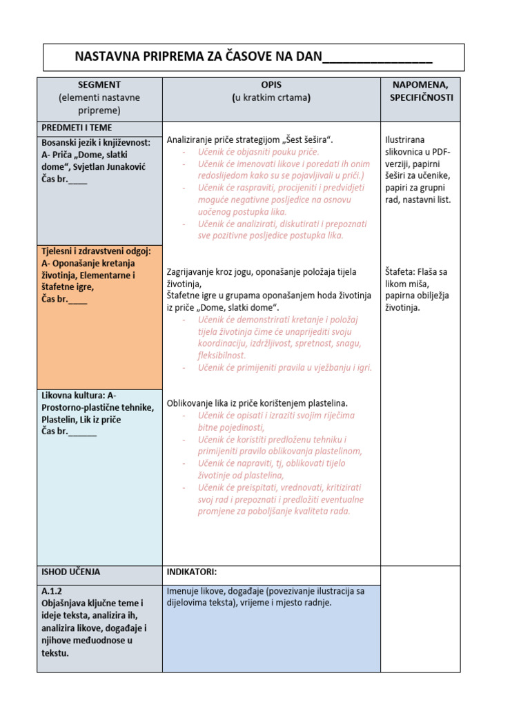 Priprema 2 Amela K. H-D. | PDF