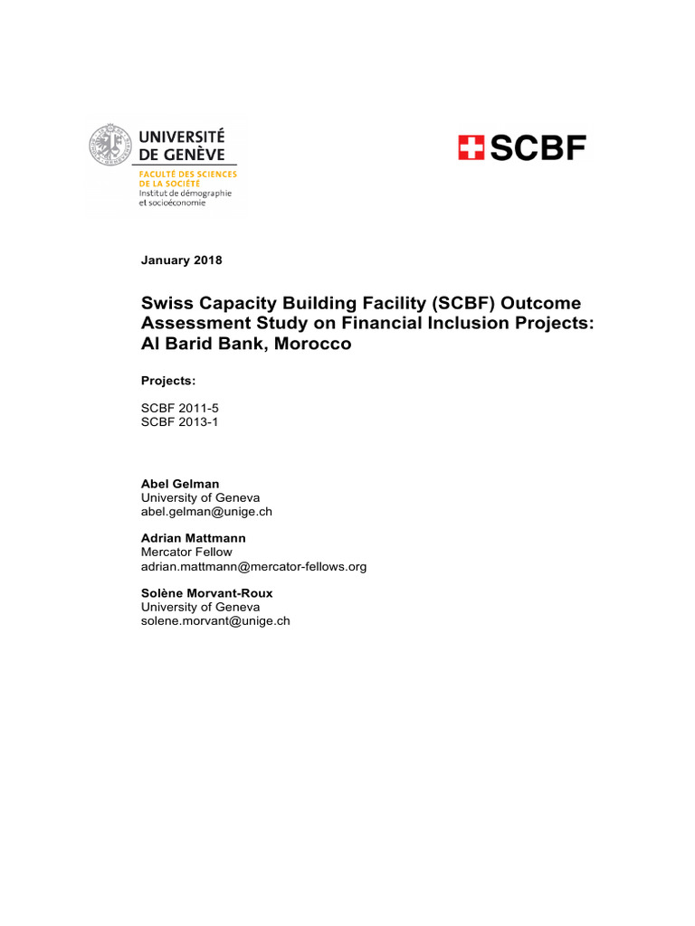 Final Report SCBF ABB V1.1.3 3 | PDF | Banks | Financial Inclusion