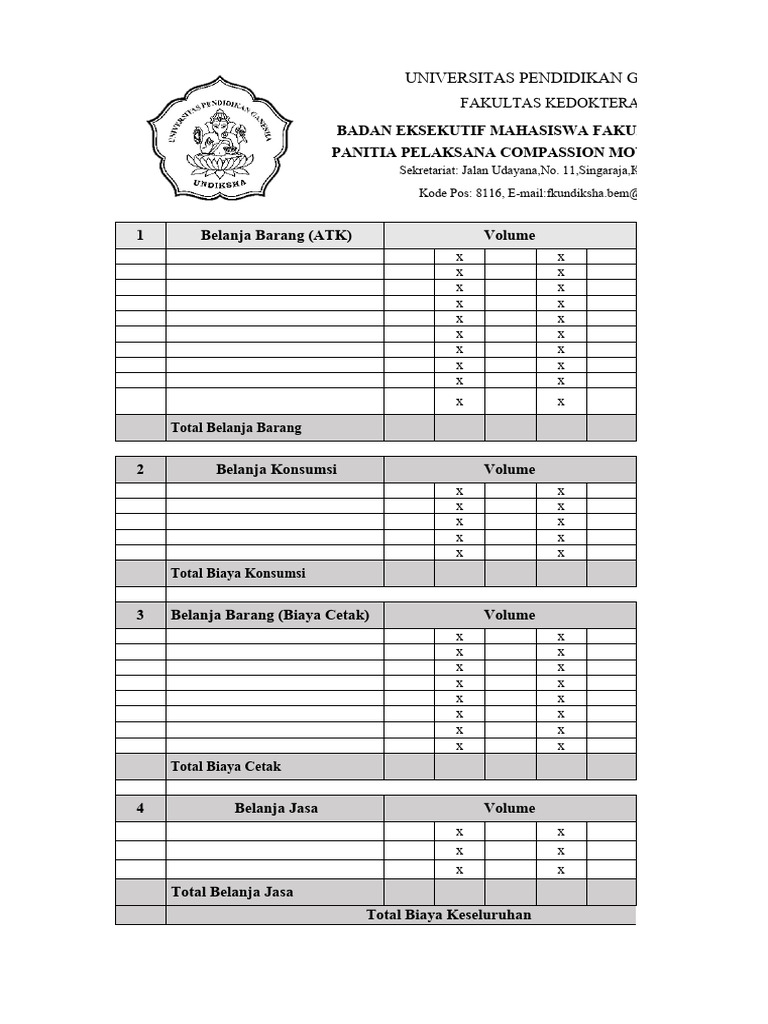 Format RAB CM 2022 | PDF