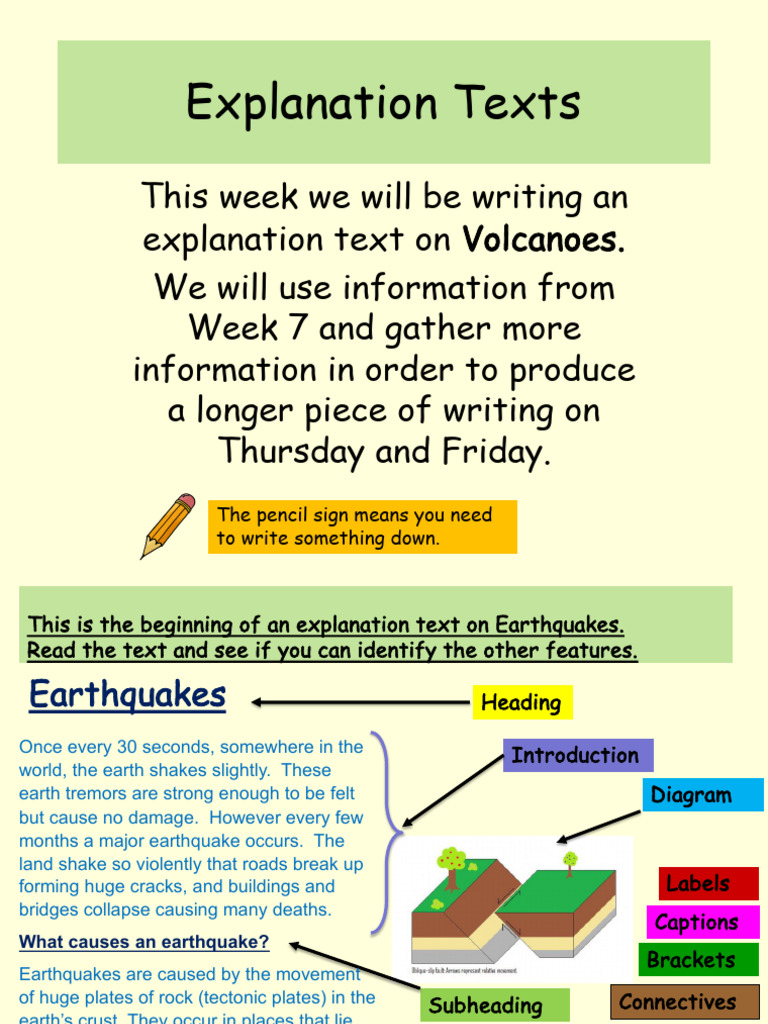 Week 8 Volcanoes Explanation Texts | Download Free PDF | Volcano ...
