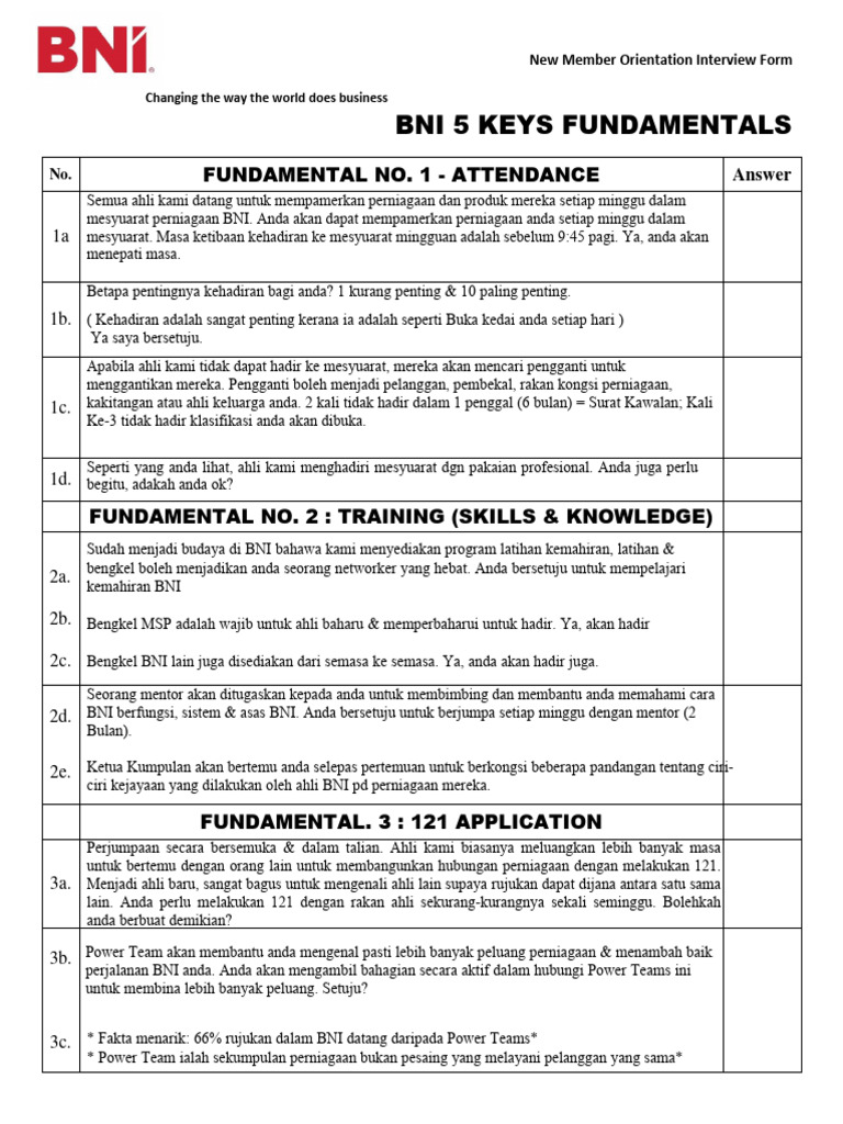5 Keys Fundamentals Empty (BM) | PDF