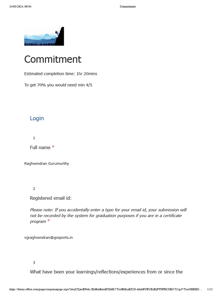 Commitment | PDF | Experience | Psychology
