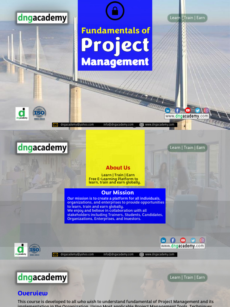 Fundamental of Project Management R1 (DNG Academy) | Download Free PDF | Project Management ...