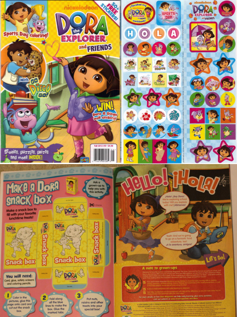Nickelodeon - Dora The Explorer and Friends (Magazine 2012) | PDF