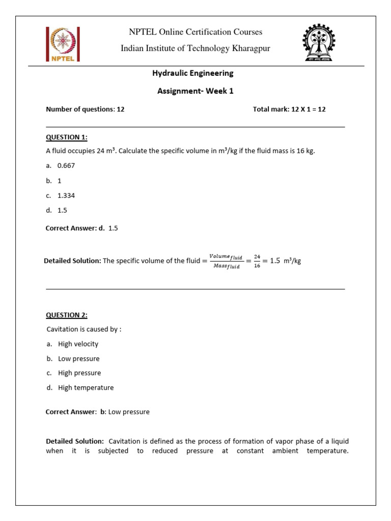 Assignment 1 (6) Updated | PDF | Pressure | Surface Tension