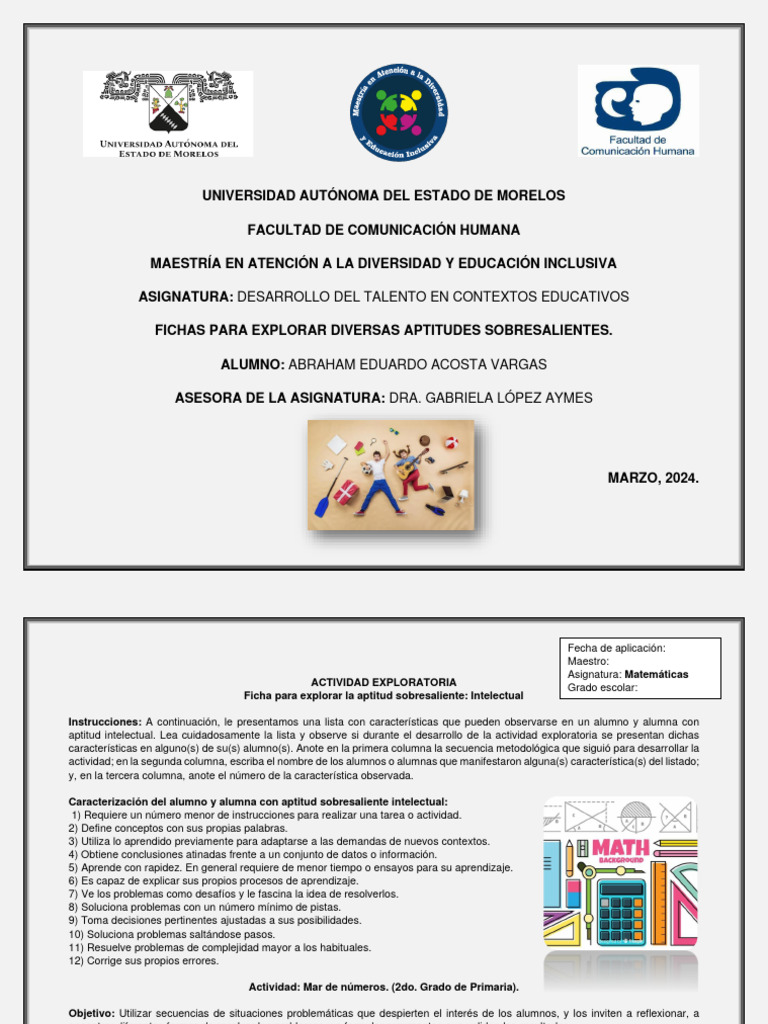 ActExpl Acosta Abraham | PDF | Aprendizaje | Bailes