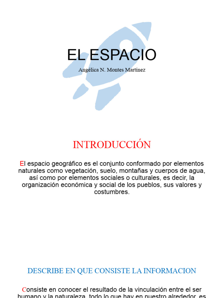 El Espacio | PDF