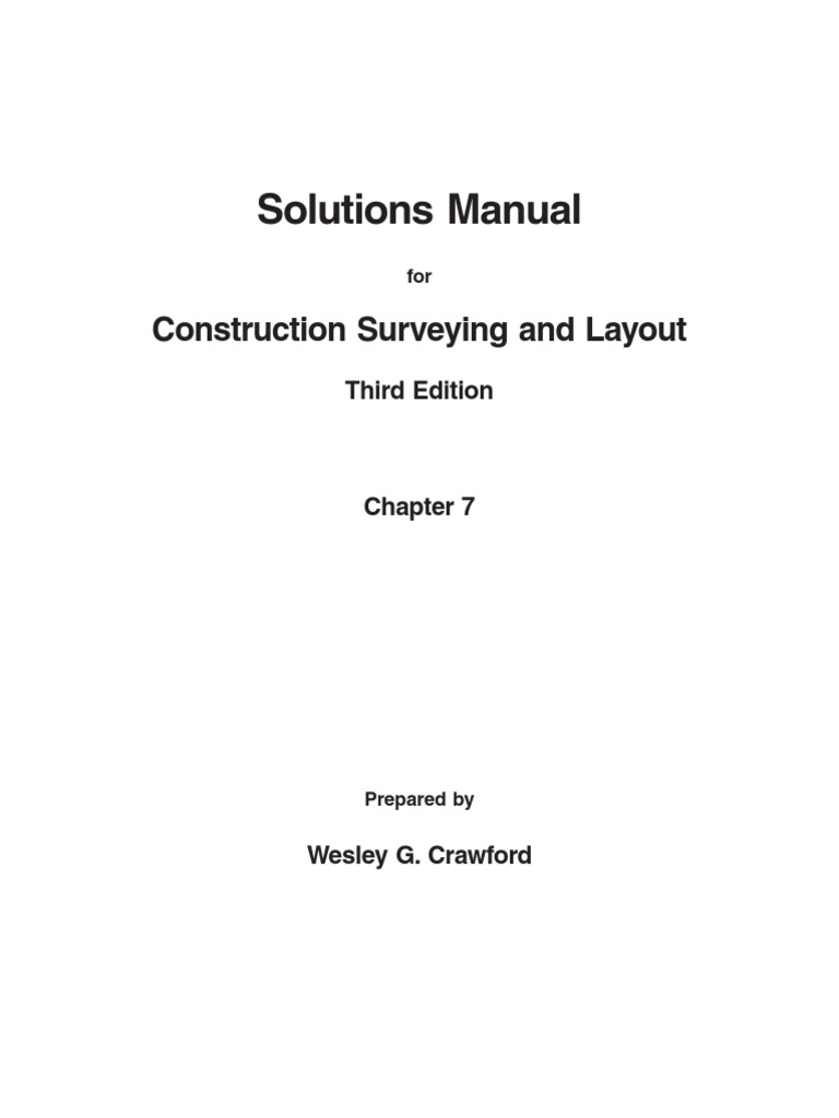 Ch07 Solution | PDF | Surveying | Geomatics