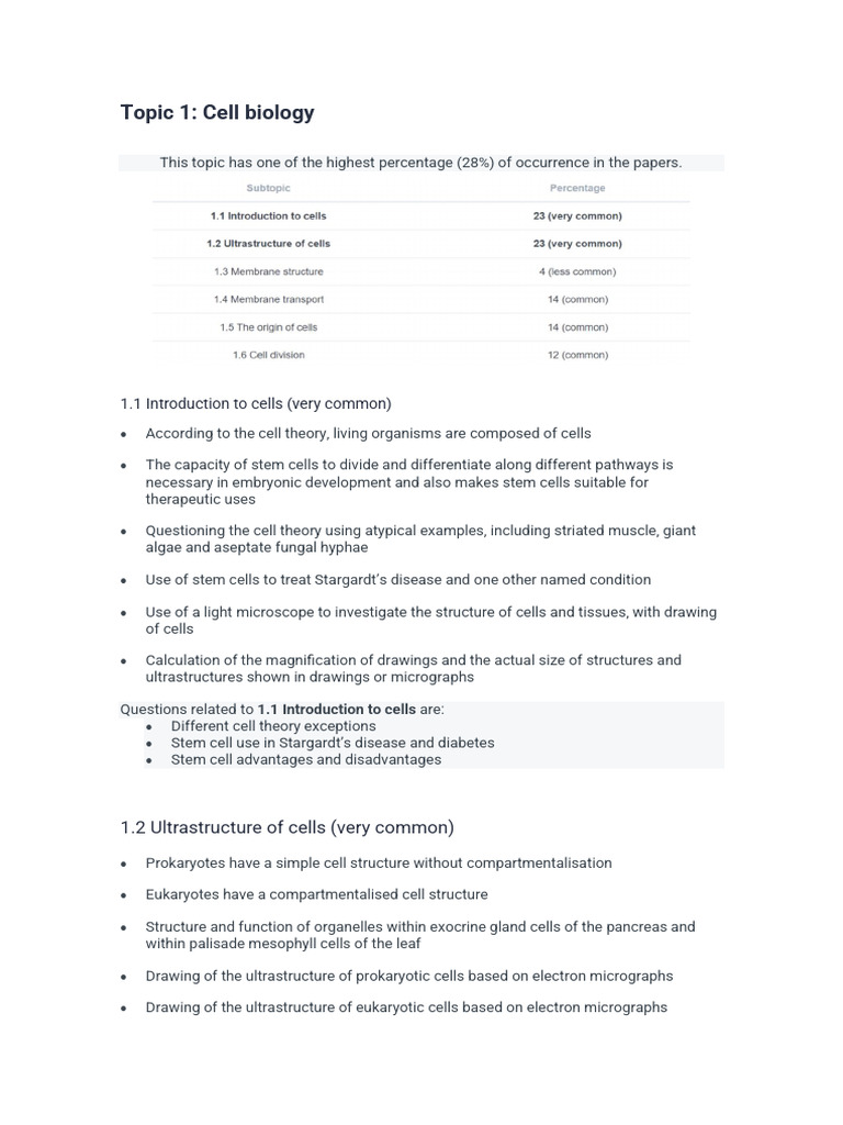 Study Guide Biology | PDF | Dna | Translation (Biology)