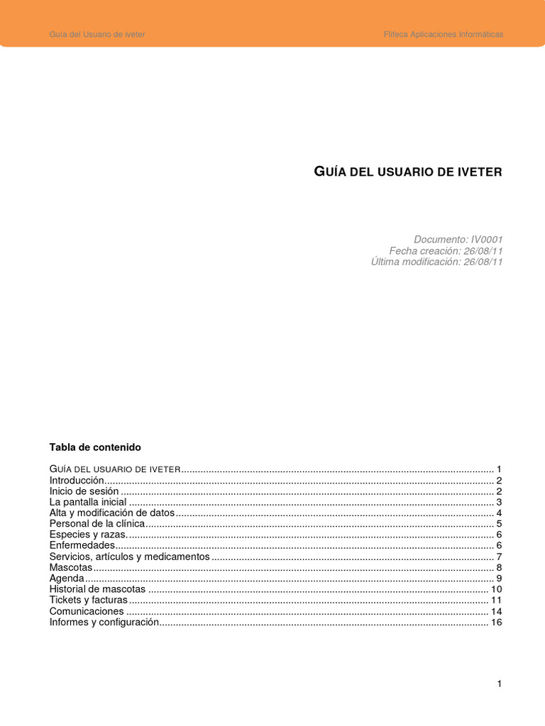 Guía de Usuario de iveter | PDF | Ventana (informática) | Usuario ...