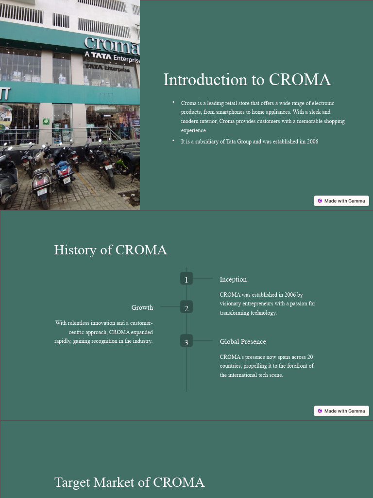 CROMA PPT | PDF | Retail | Brand