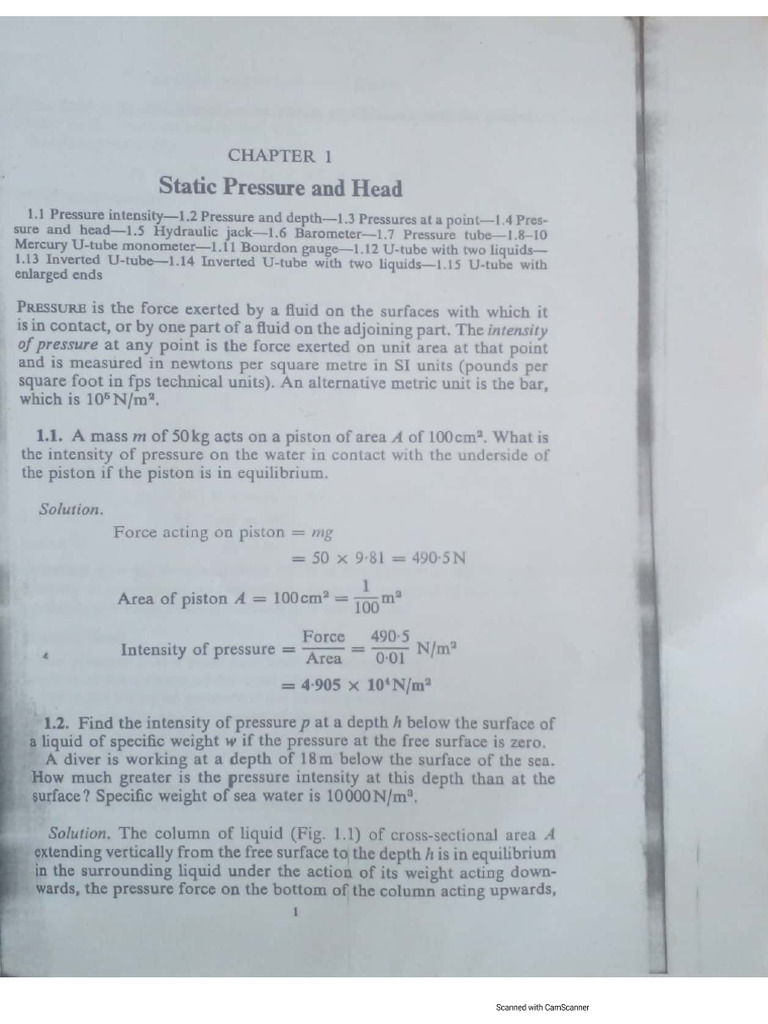 Pressure And Density Pdf