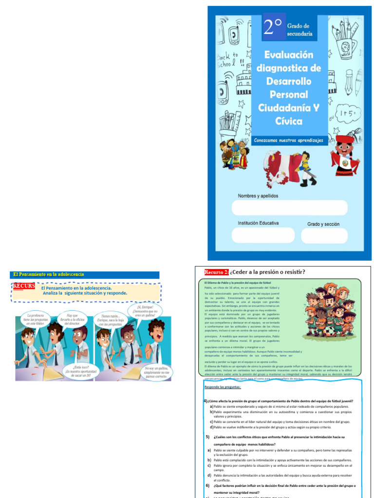 Evaluacion 2er Grado DPCC | Descargar gratis PDF | Moralidad | Comportamiento