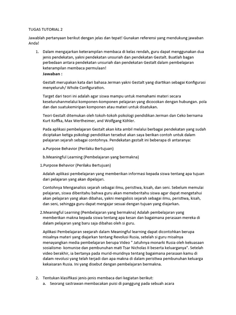 Tugas Tutorial 2 | PDF