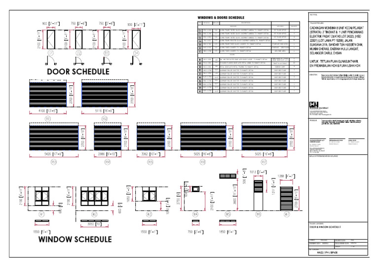 08 Door & Window Schedule | PDF | Architectural Elements