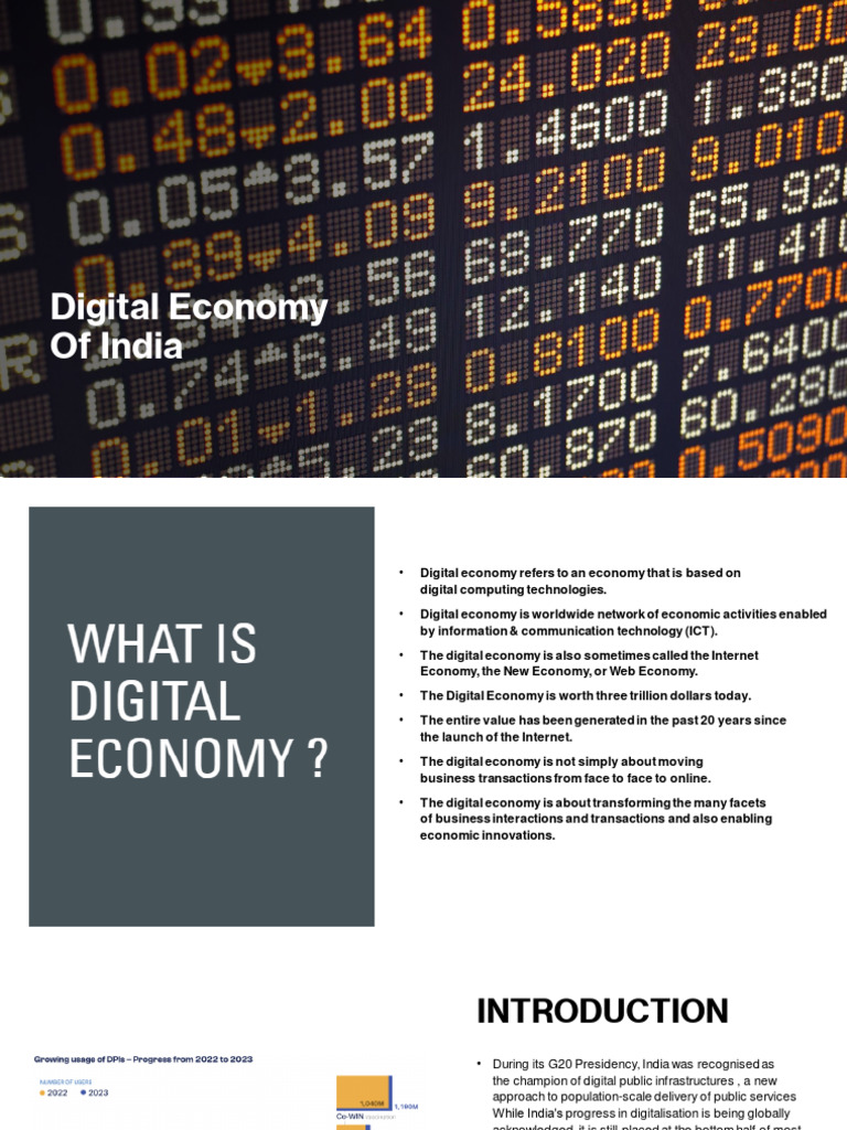 Digital Economy of India 2 | PDF | Information And Communications ...