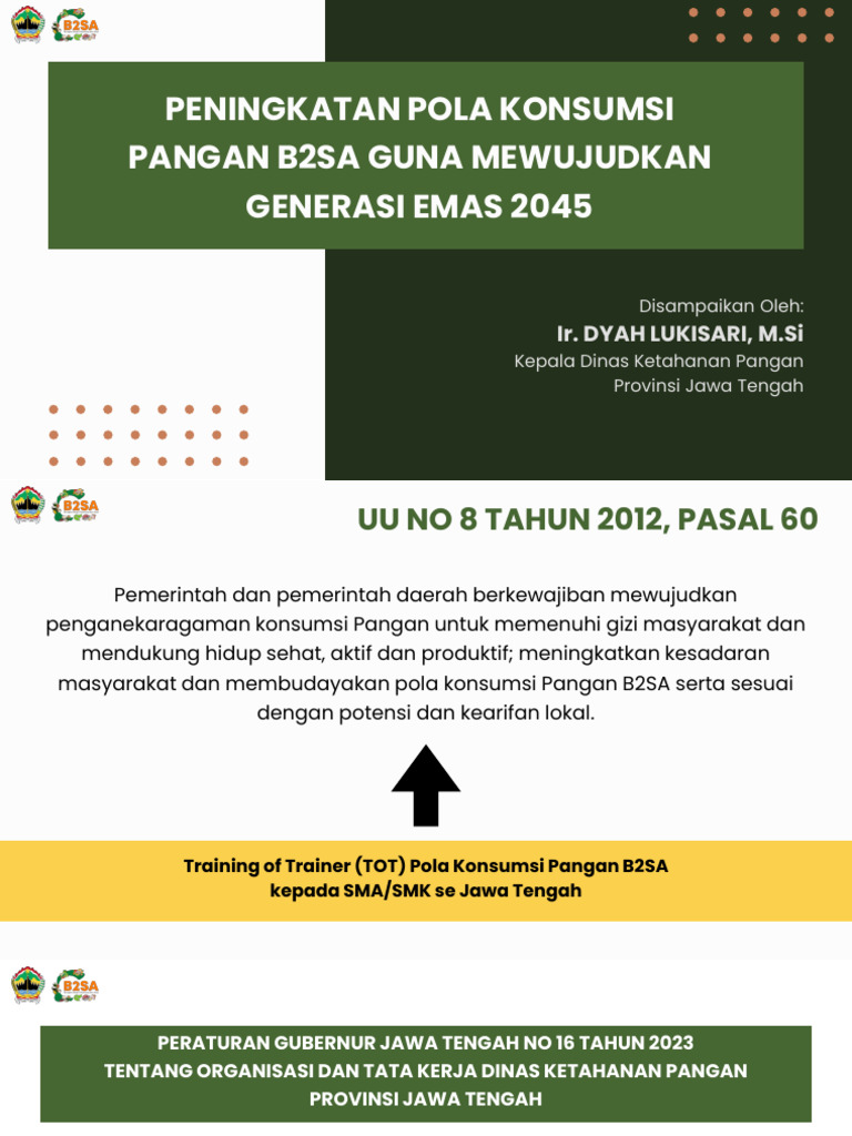 Rev - Arahan Pelaksanaan Tot Pola Konsumsi Pangan B2sa - 28 Mei 2024 | PDF | Ilmu Sosial ...