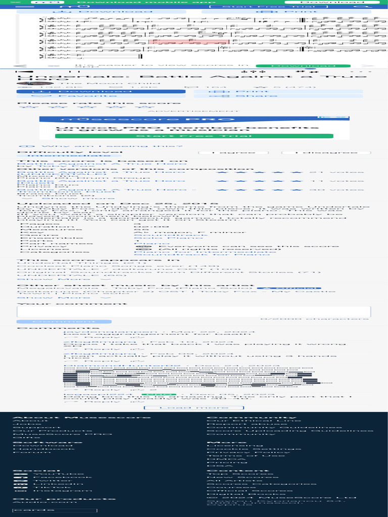 Undertale Battle Against A True Hero Sheet Music For Piano (Solo ...