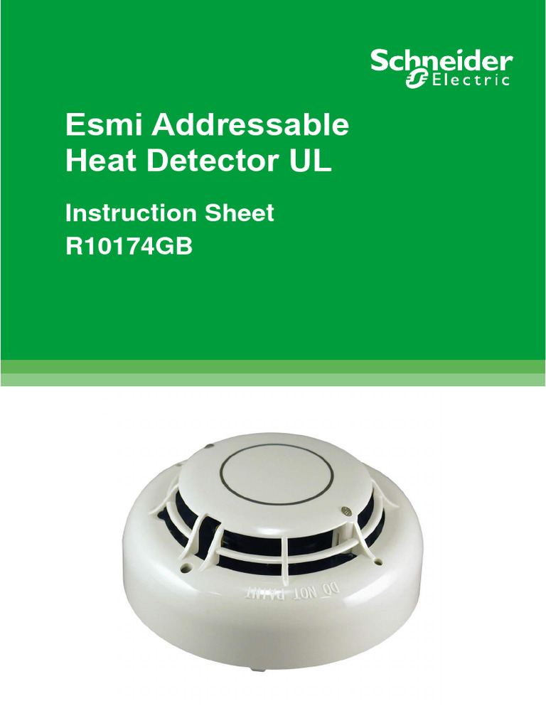 Schneider Heat Dectector | PDF | Sensor | Electrical Engineering