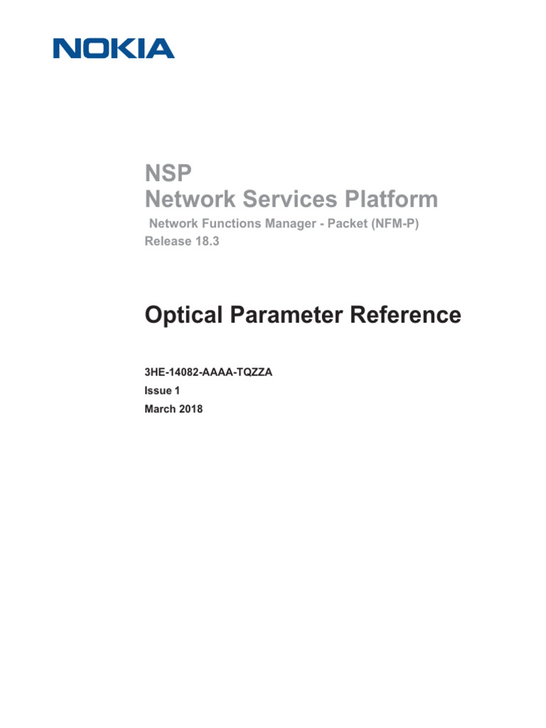 NOKIA Network Service Platform | PDF | Ethernet | Internet Architecture