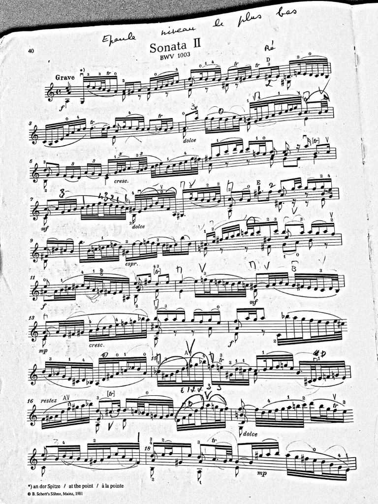 Bach Sonate 2 | PDF