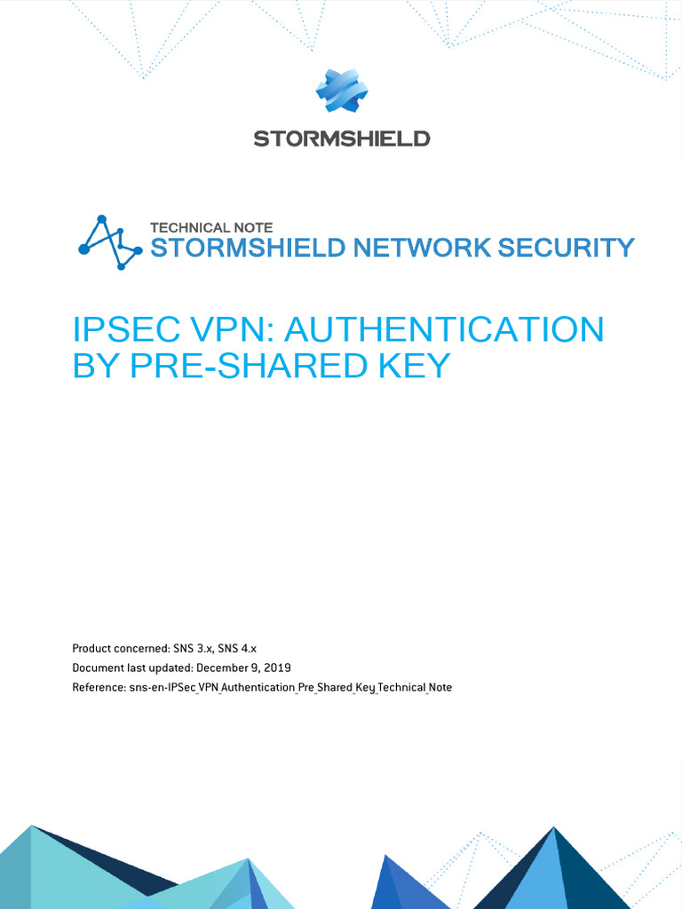 sns-en-IPSec VPN Authentication Pre Shared Key Technical Note | PDF | Virtual Private Network ...