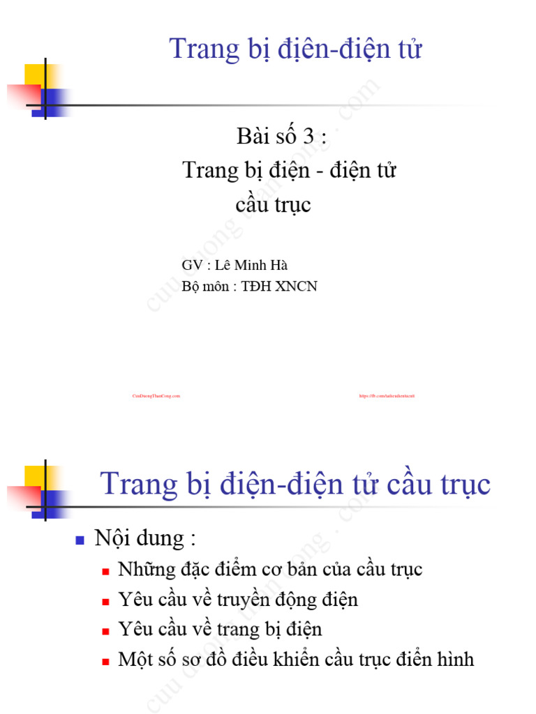 Trang-Bi-Dien-Dien-Tu-Trong-Cong-Nghiep - Le-Minh-Ha - Cau-Truc-1 - (Cuuduongthancong - Com) | PDF