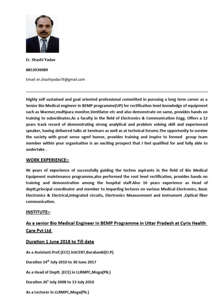 bio data | PDF | Engineering