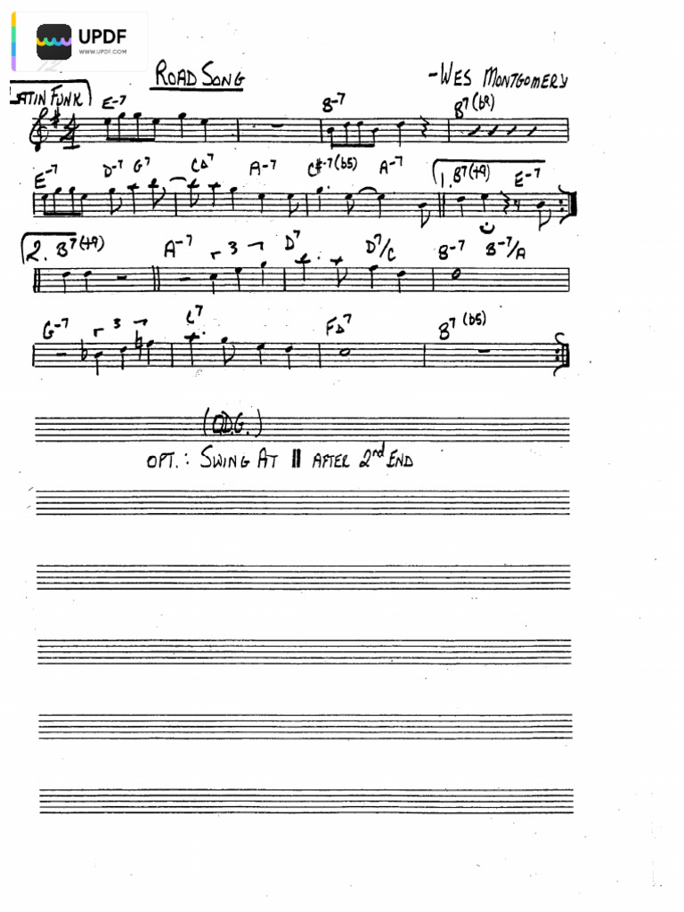 Road Song | PDF