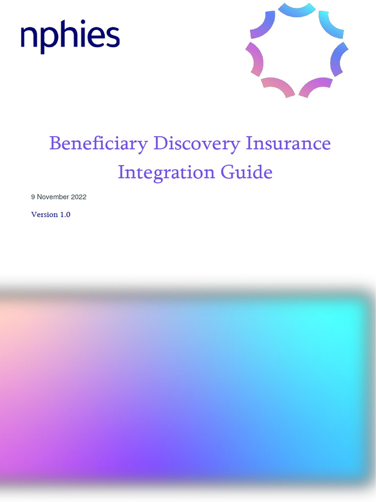 Beneficiary Discovery Insurance - Integration Guide V1.0 | PDF ...
