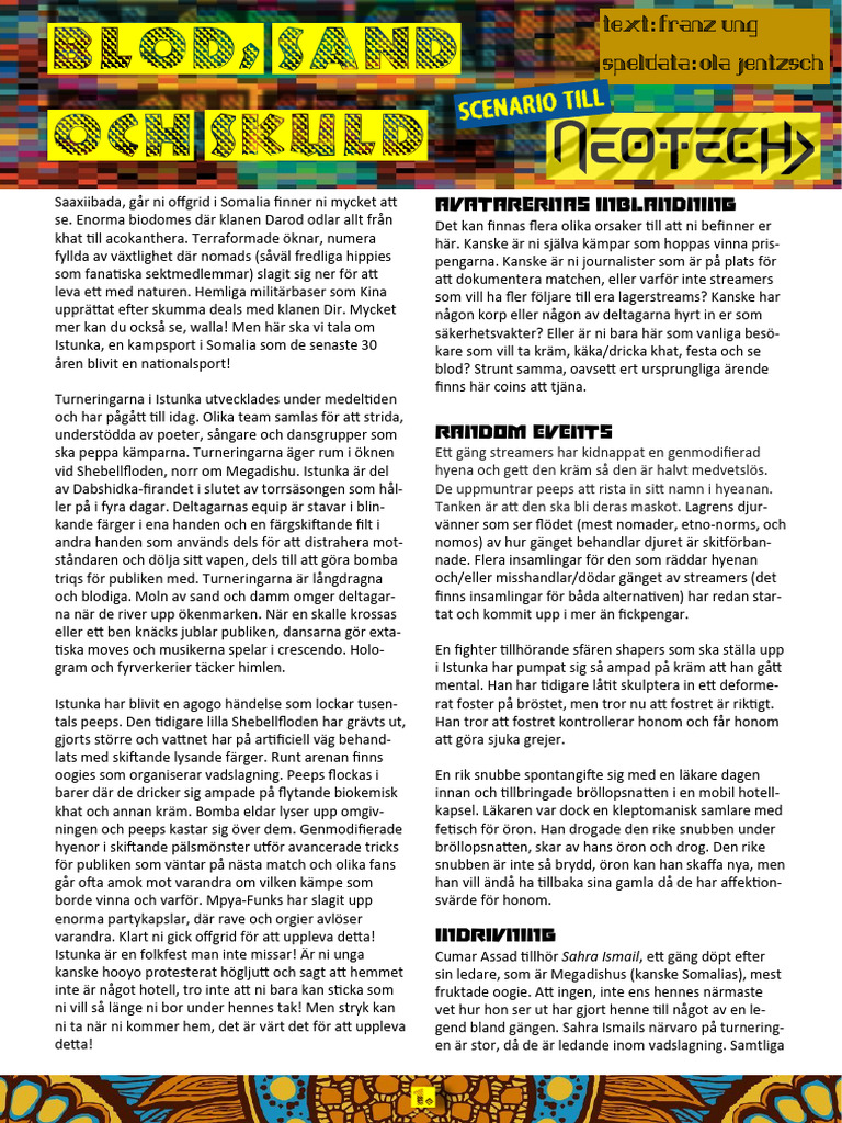 Blod Sand Och Skuld | PDF